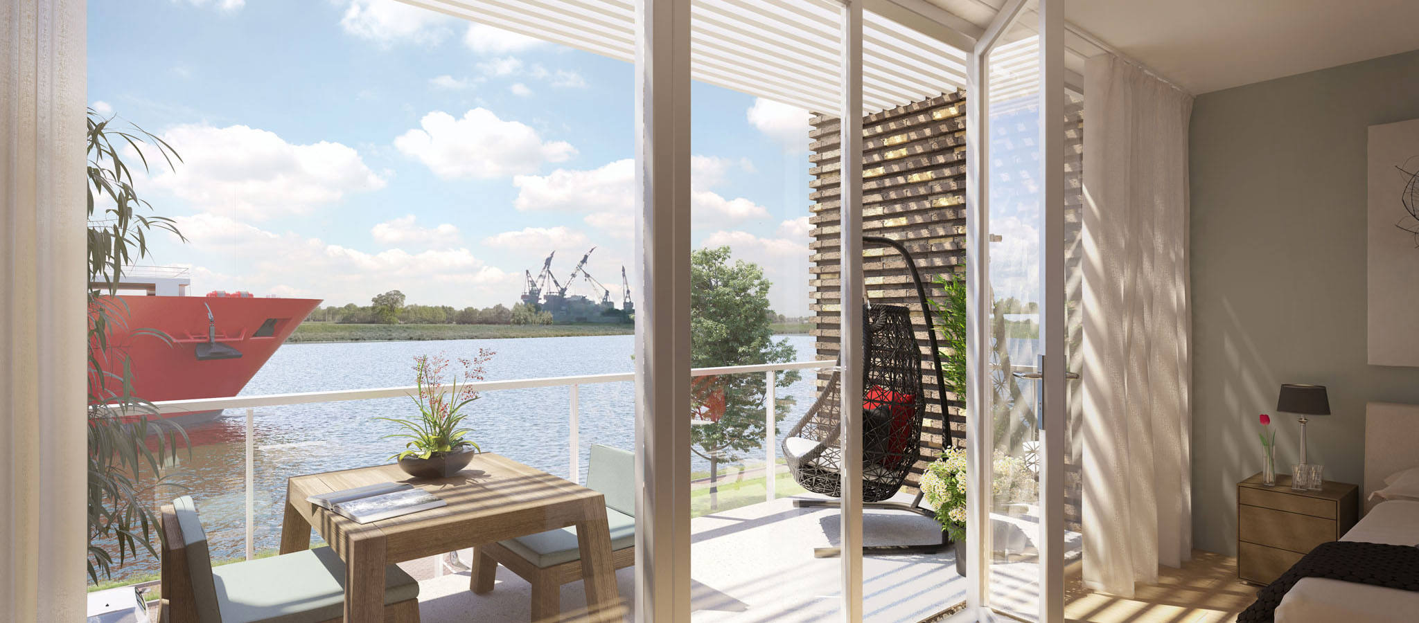 Karakteristieke boulevardwoning aan de Nieuwe Waterweg